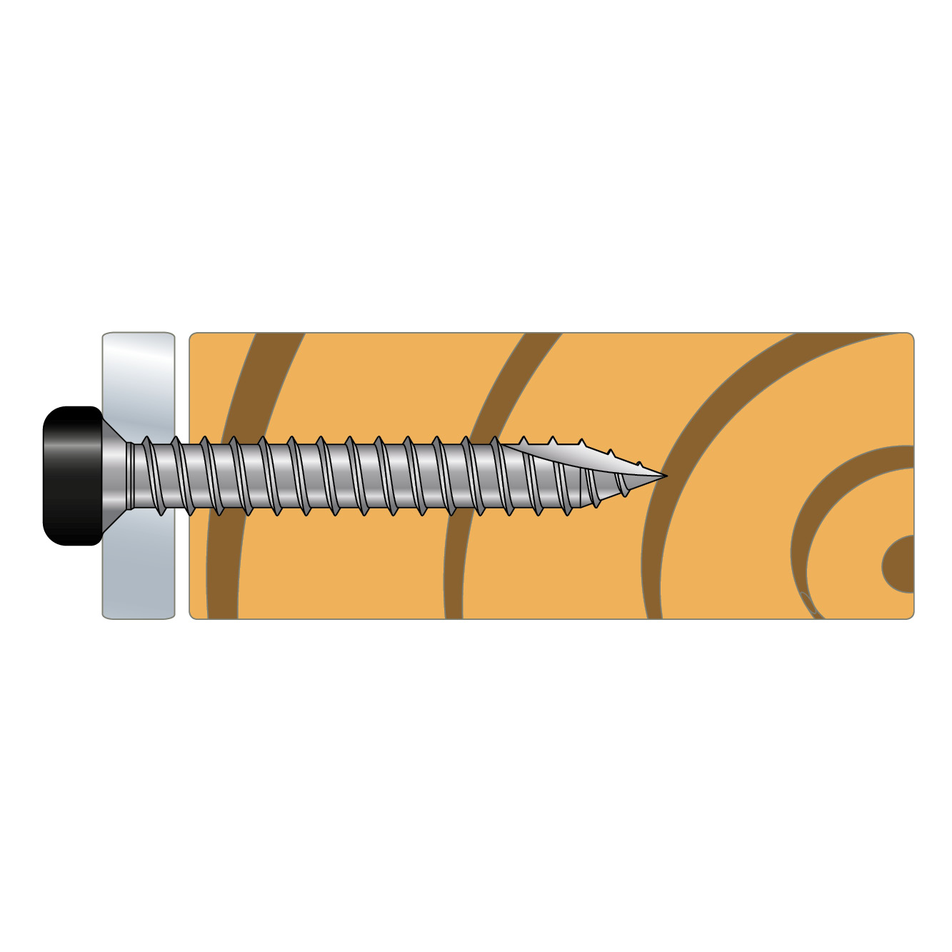Window Sill Screw Stainless A4 - VBS | Simpson Strong-Tie